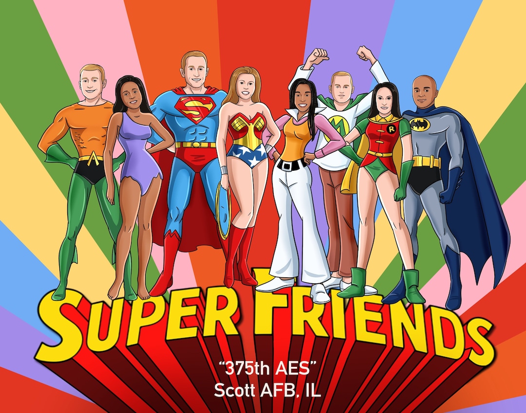 Superhero Coworker Portrait, Custom Colleague Gift, Personalized ...