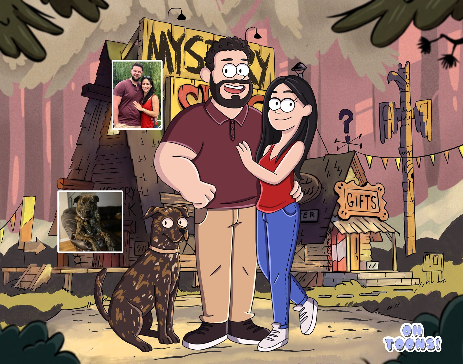 Gravity Falls Custom Gravity Falls Family Portrait Gravity - Etsy