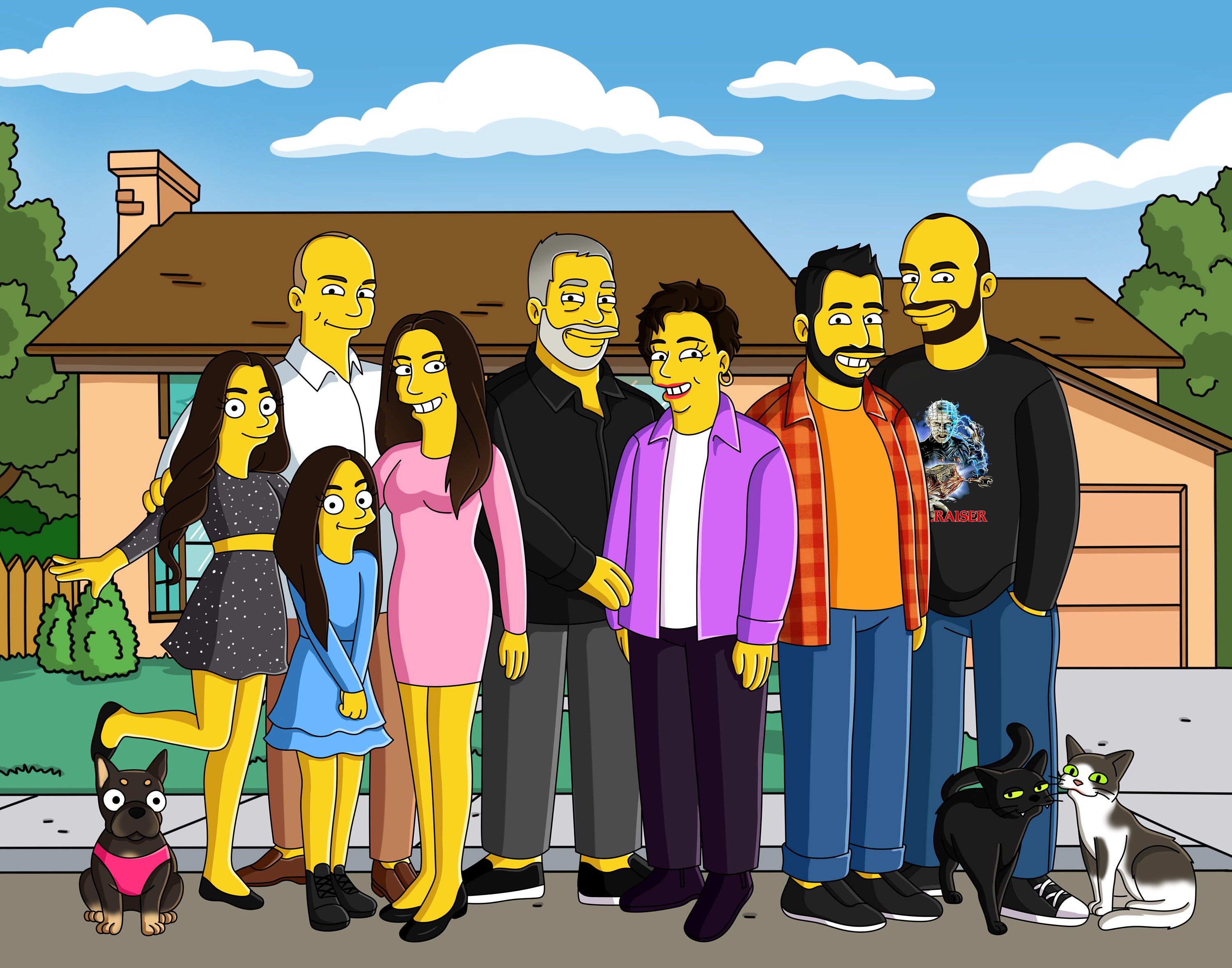 Custom Simpsons Portrait From Your Photo Personalized Family Digital ...