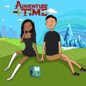 Adventure Time Portrait, Adventure Time Custom Cartoon Portrait ...