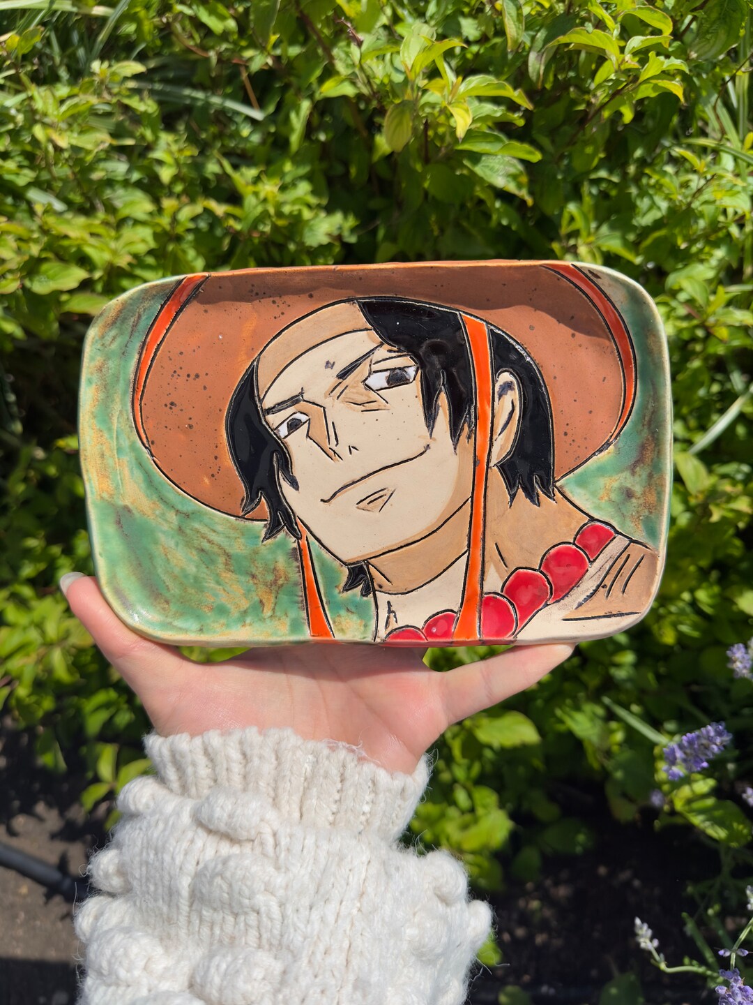 Ceramic Art Anime Plate - Etsy