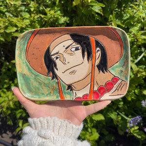 Ceramic Art Anime Plate - Etsy