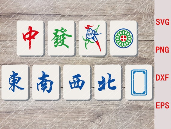 9 Mahjong Patterns SVG PNG DXF Eps Birthday Pattern Design - Etsy Finland