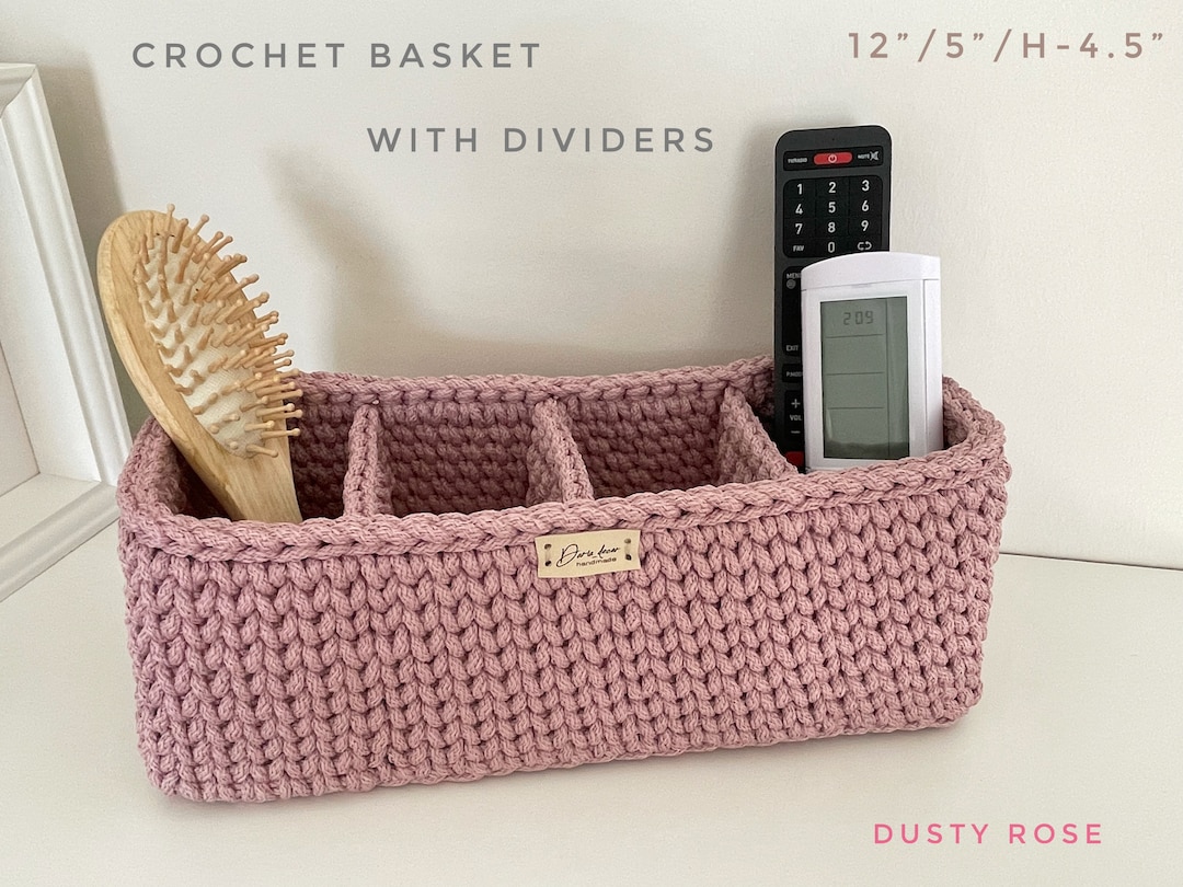 Cotton Baskets With Dividers, Eye Glass Holder, Remote Control Storage ...