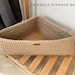 Jute Triangle Storage Baskets, Corner Shelf Basket, Large Kitchen ...