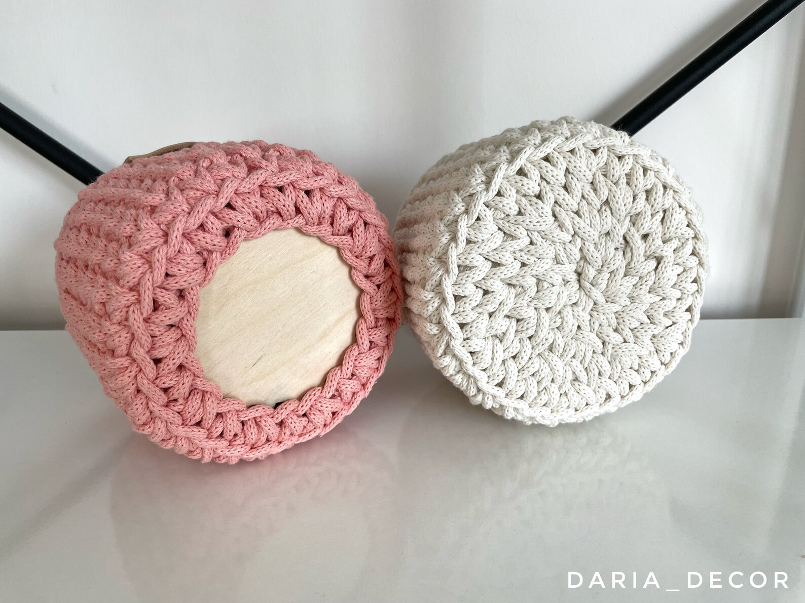 100% Cotton Round Baskets With Dividers Eye Glass Holder - Etsy