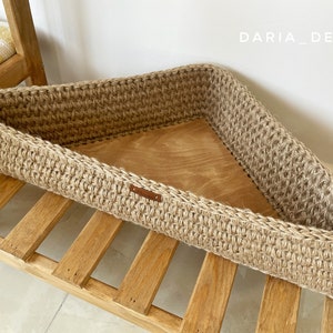 Jute Triangle Storage Baskets, Corner Shelf Basket, Large Kitchen ...