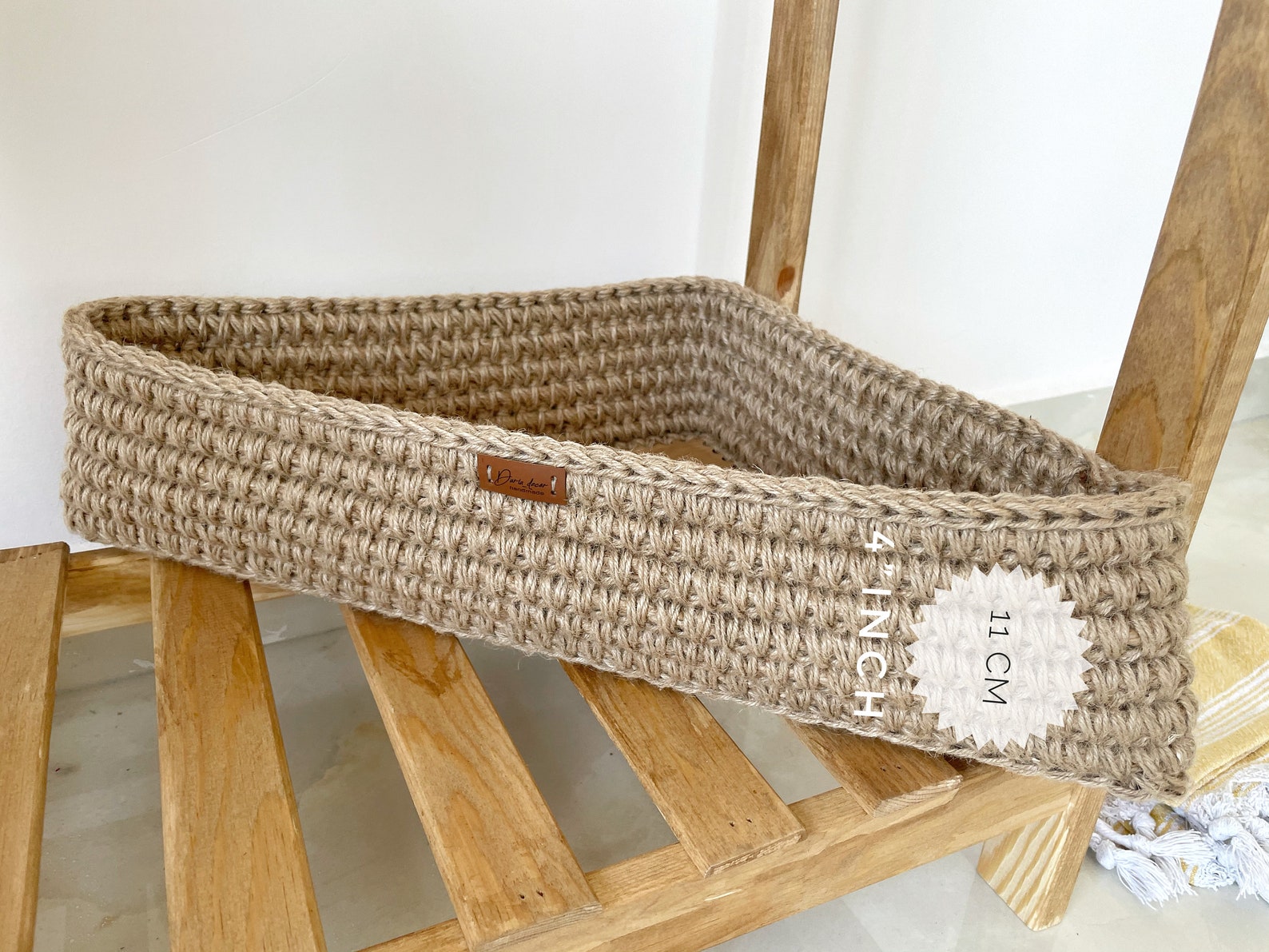 Jute Triangle Storage Baskets Corner Shelf Basket Large - Etsy