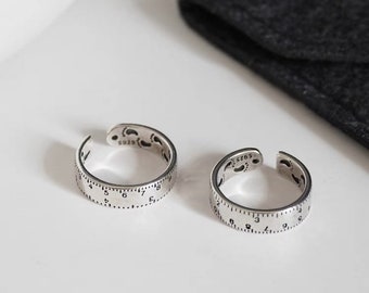 Sterling Ruler Ring - Etsy