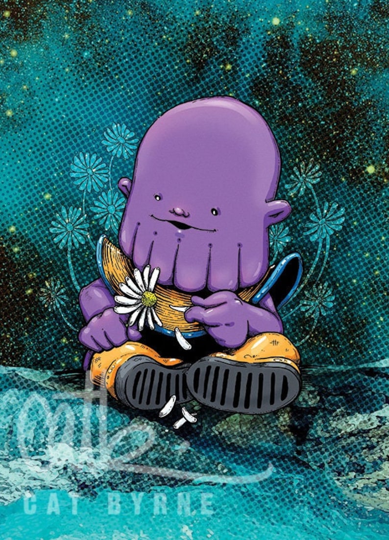 Baby Thanos A4 Art Print - Etsy