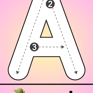 PDF Files Only. ABC Flashcards With Pen Control for Kids. - Etsy