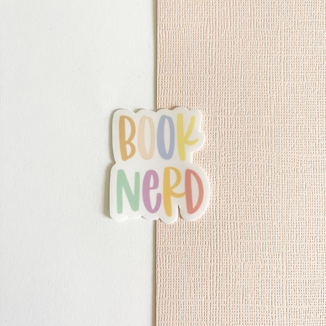 Book Nerd Sticker | Bookish | Book Sticker | Vinyl Sticker | Die Cut ...