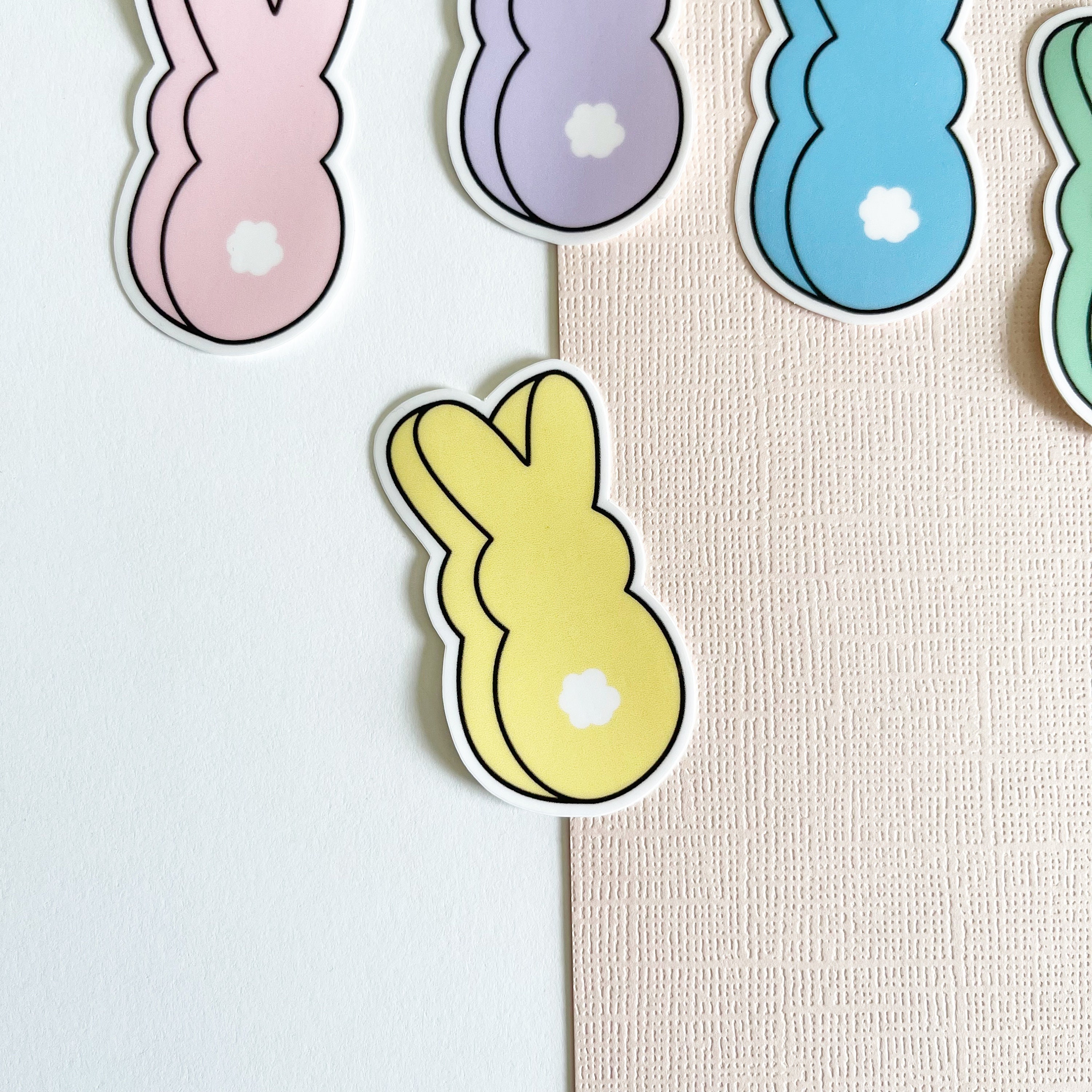 Peeps Sticker Easter Sticker Bunny Sticker Bunny Tail - Etsy