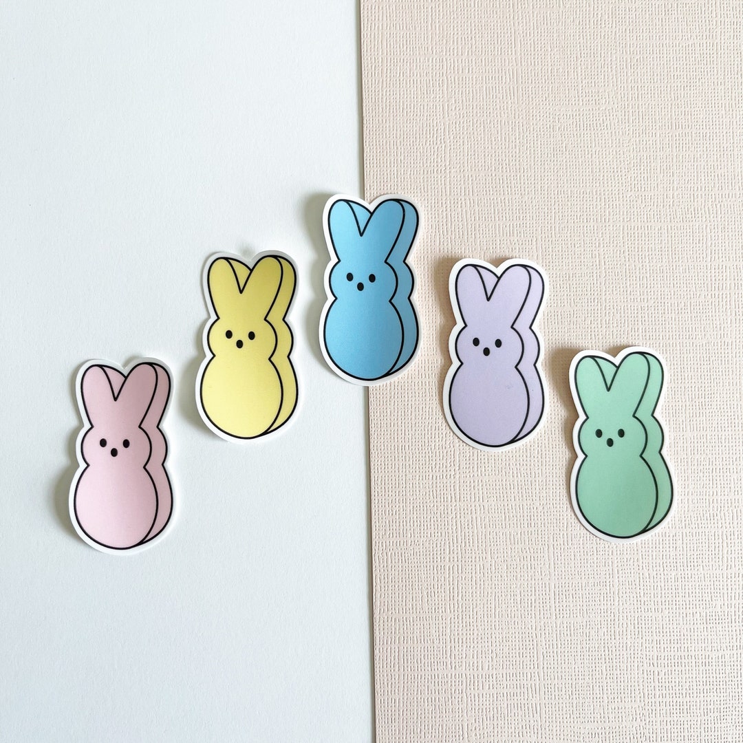 Peeps Sticker | Easter Sticker | Bunny Sticker - Etsy