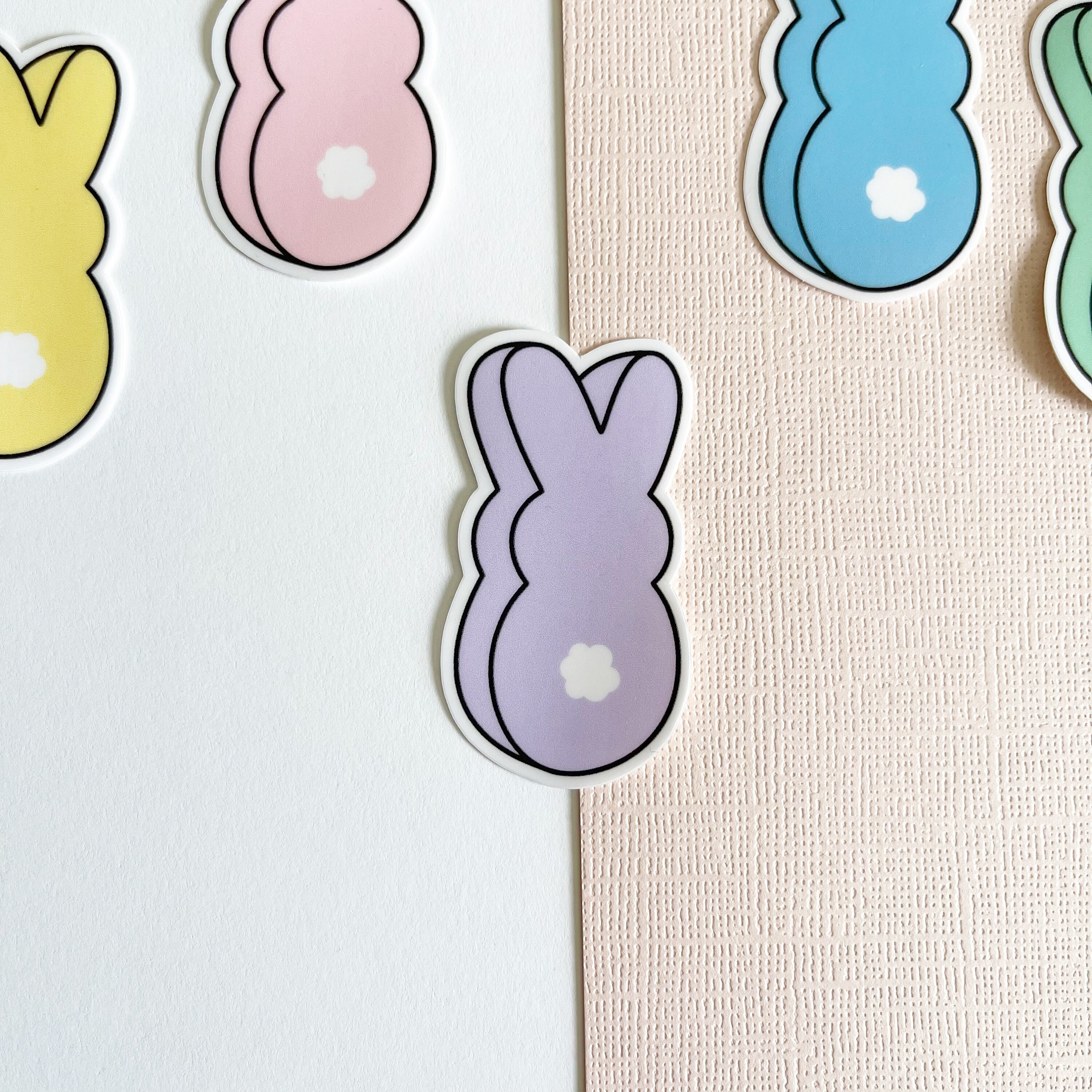 Peeps Sticker Easter Sticker Bunny Sticker Bunny Tail - Etsy