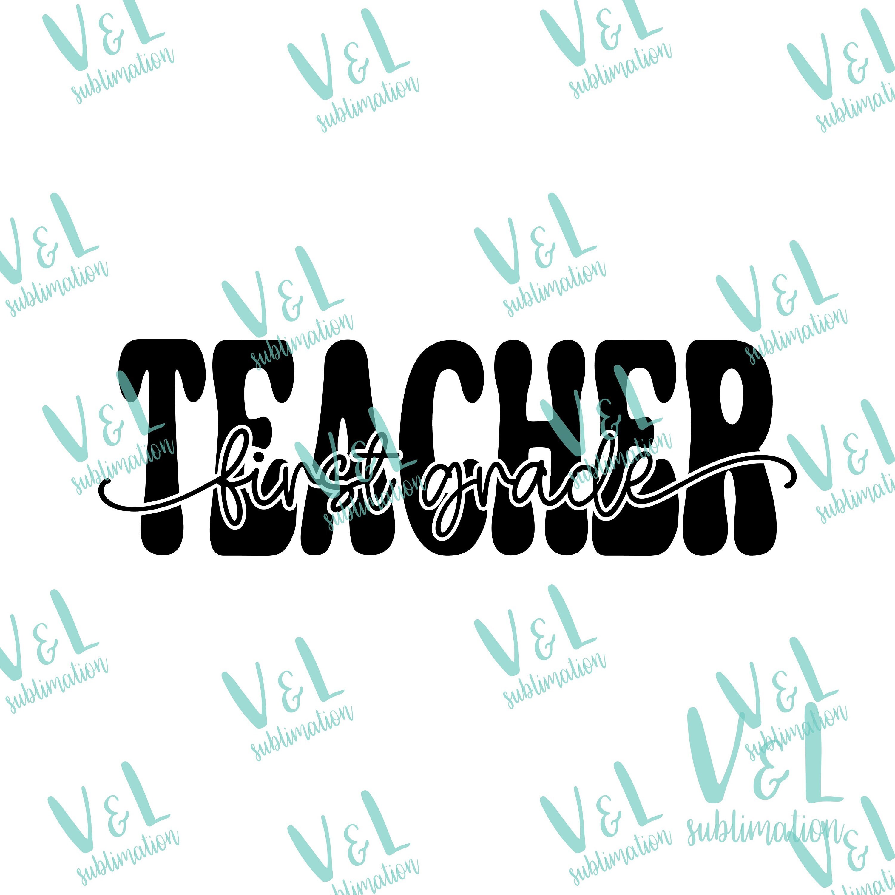First Grade Teacher Svg First Grade Svg Svg Files Svg Designs - Etsy