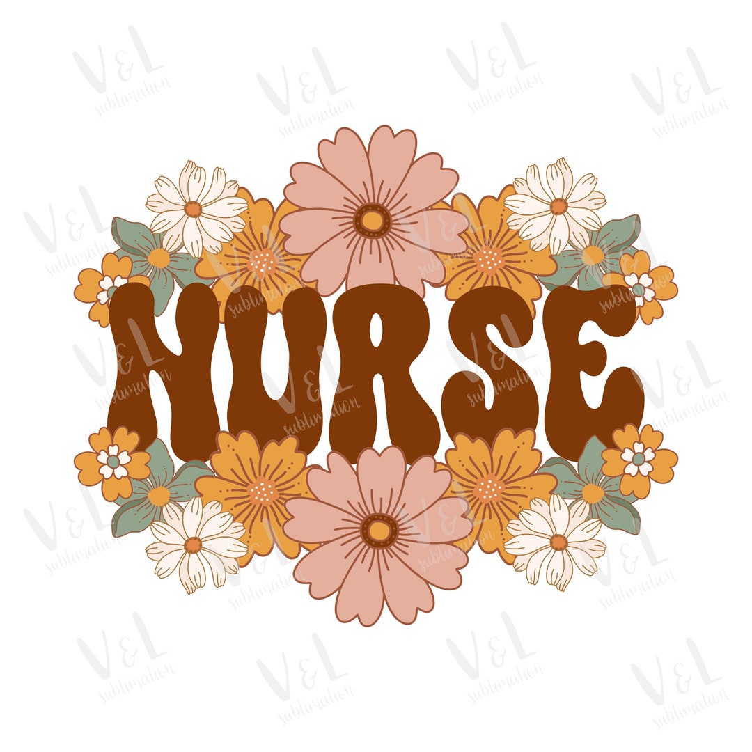 Fall Nurse Png Floral Nurse Sublimation Design Fall Boho Nurse Png ...