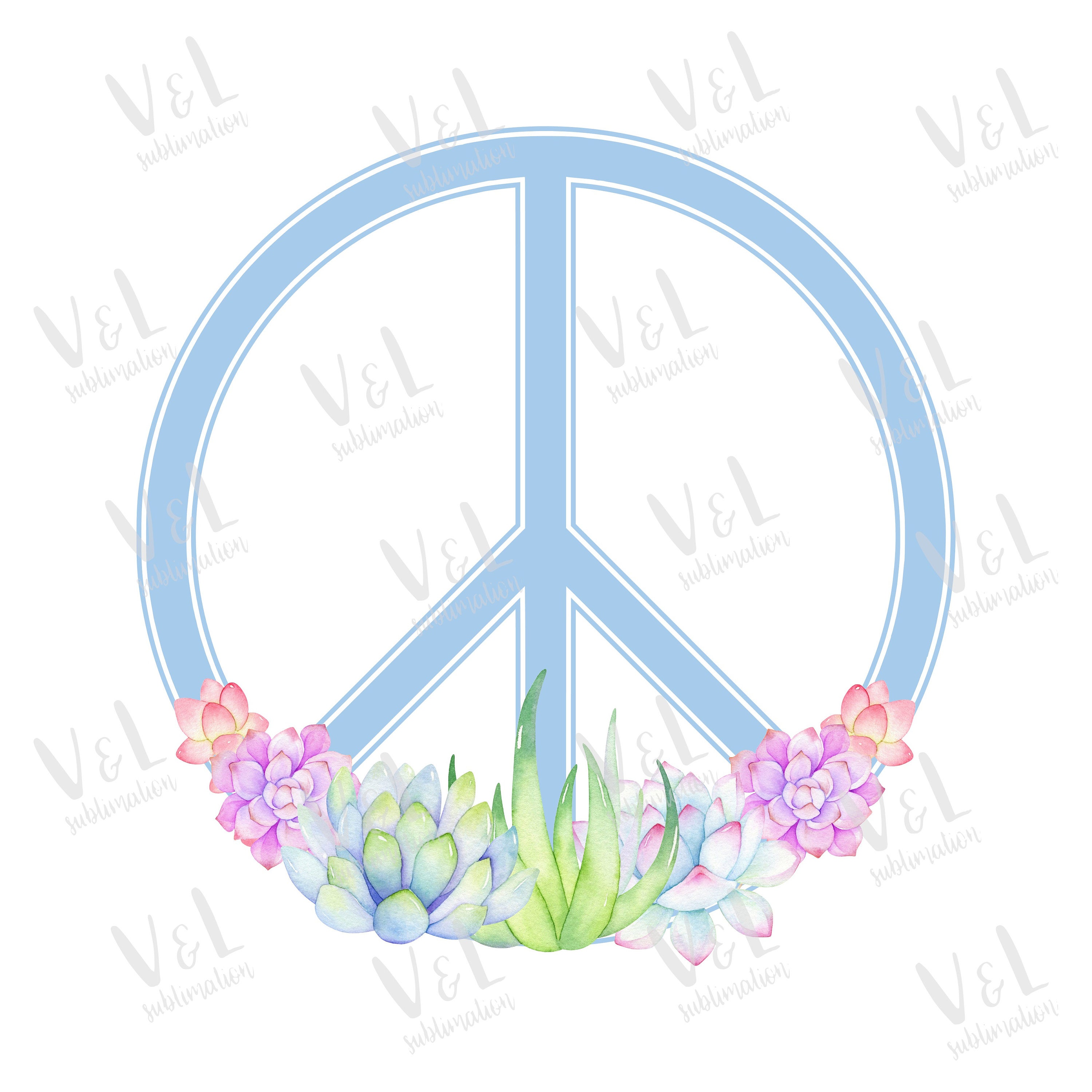 Peace Sign Png Succulents Sublimation Designs Downloads Peace Love PNG ...