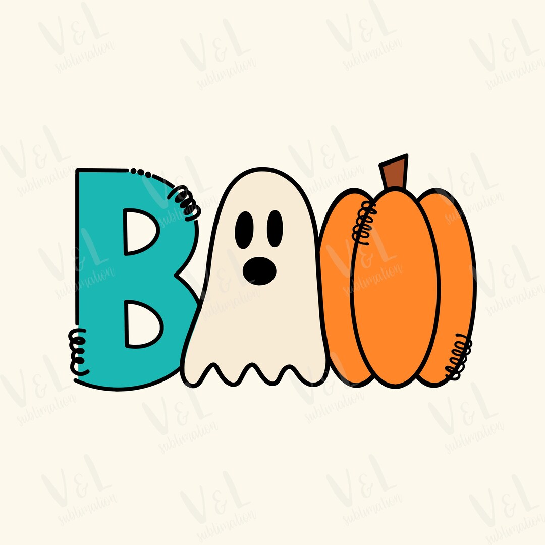 Boo Png Halloween Png Cute Halloween Pngs Boo Sublimation Designs ...