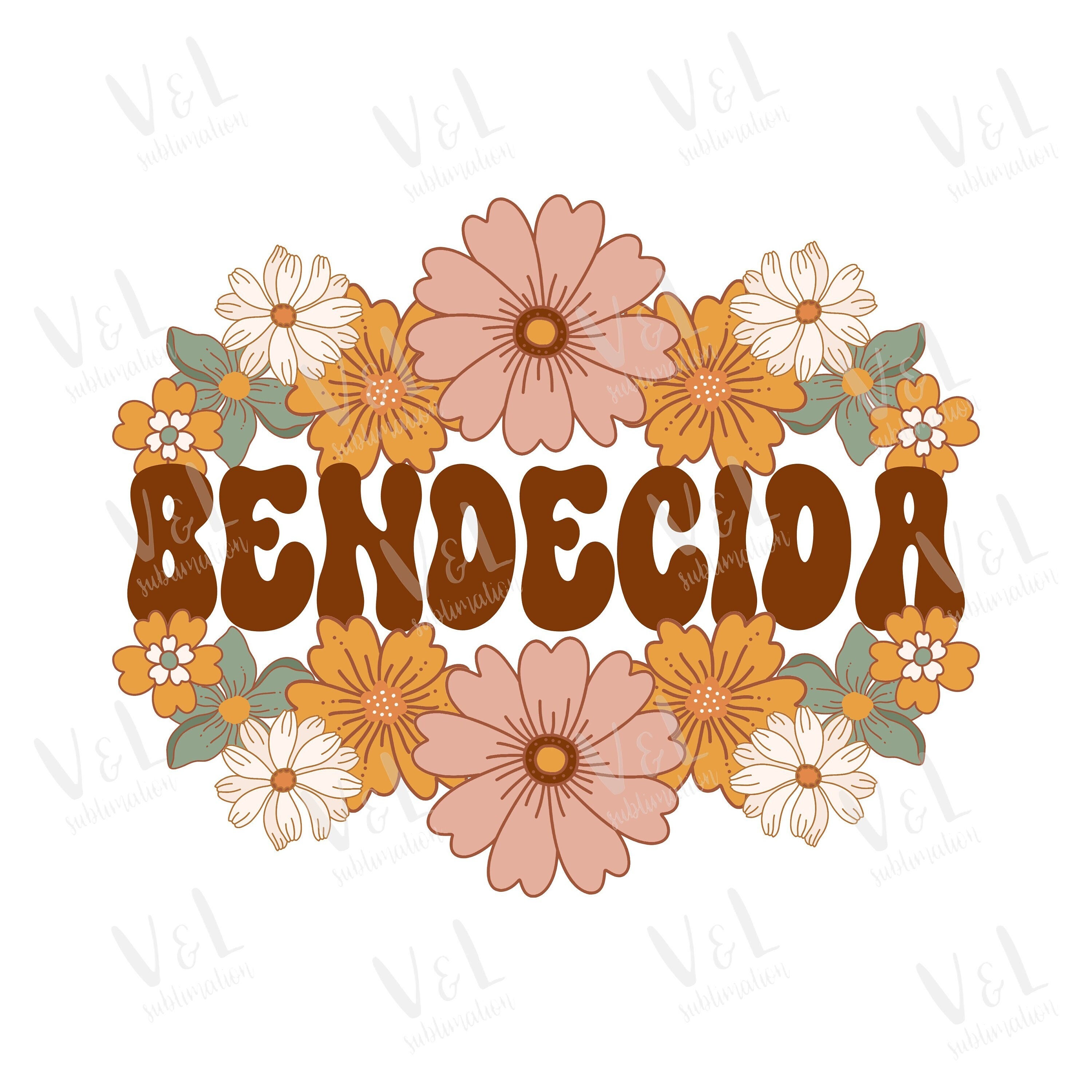 Bendecida Y Agradecida PNG, Spanish Sublimation Design, Blessed and ...