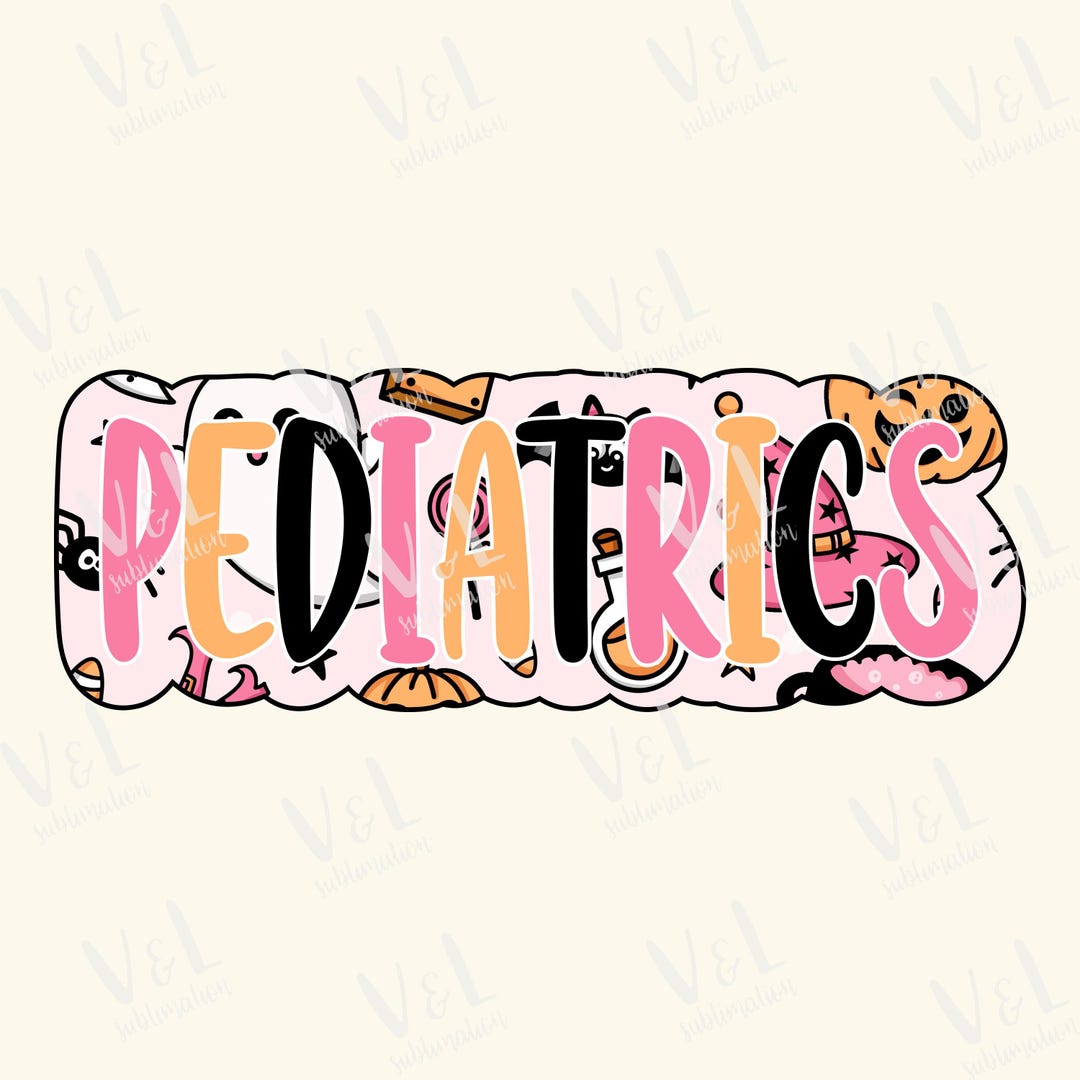 Pediatrics Halloween Png Pink Pediatrics Halloween Sublimation Designs ...