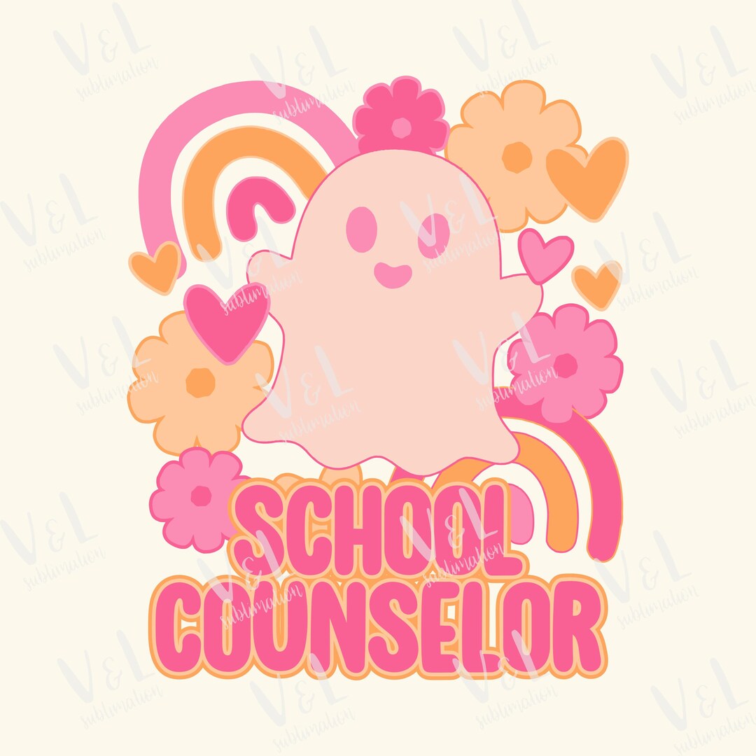 School Counselor Halloween Png Halloween School Counselor Png Pink Fall ...