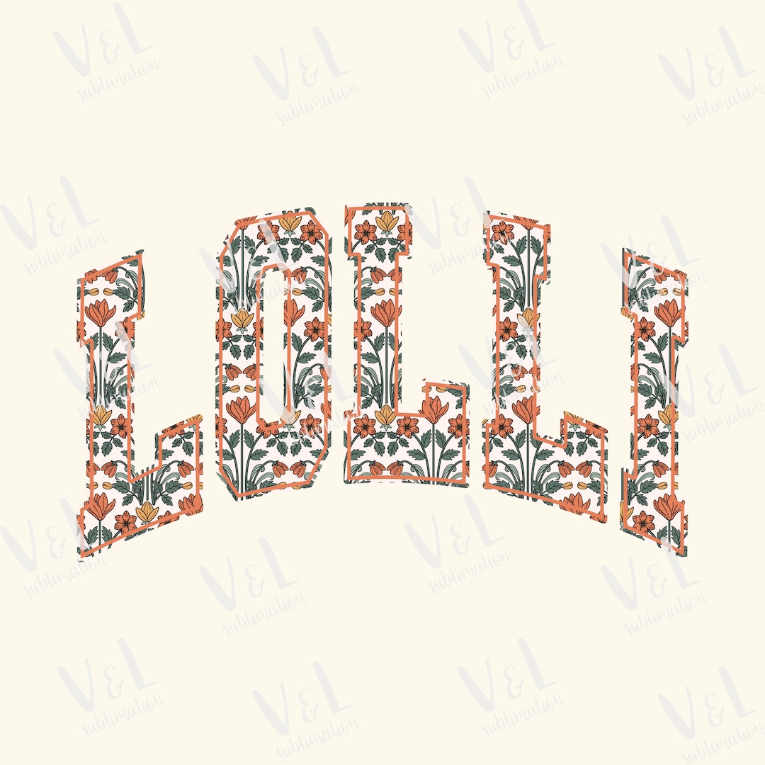 Lolli Png Boho Floral Lolli Png Design Lolli Sublimation Download Lolli ...