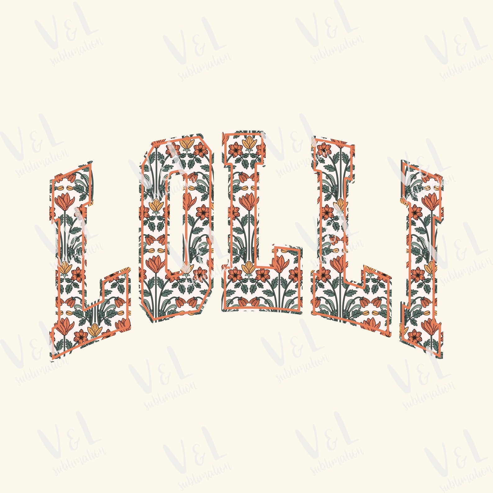 Lolli Png Boho Floral Lolli Png Design Lolli Sublimation Download Lolli ...
