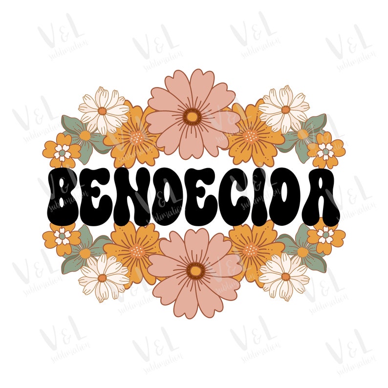 Bendecida Png Spanish Sublimation Design Fall Faith Png - Etsy