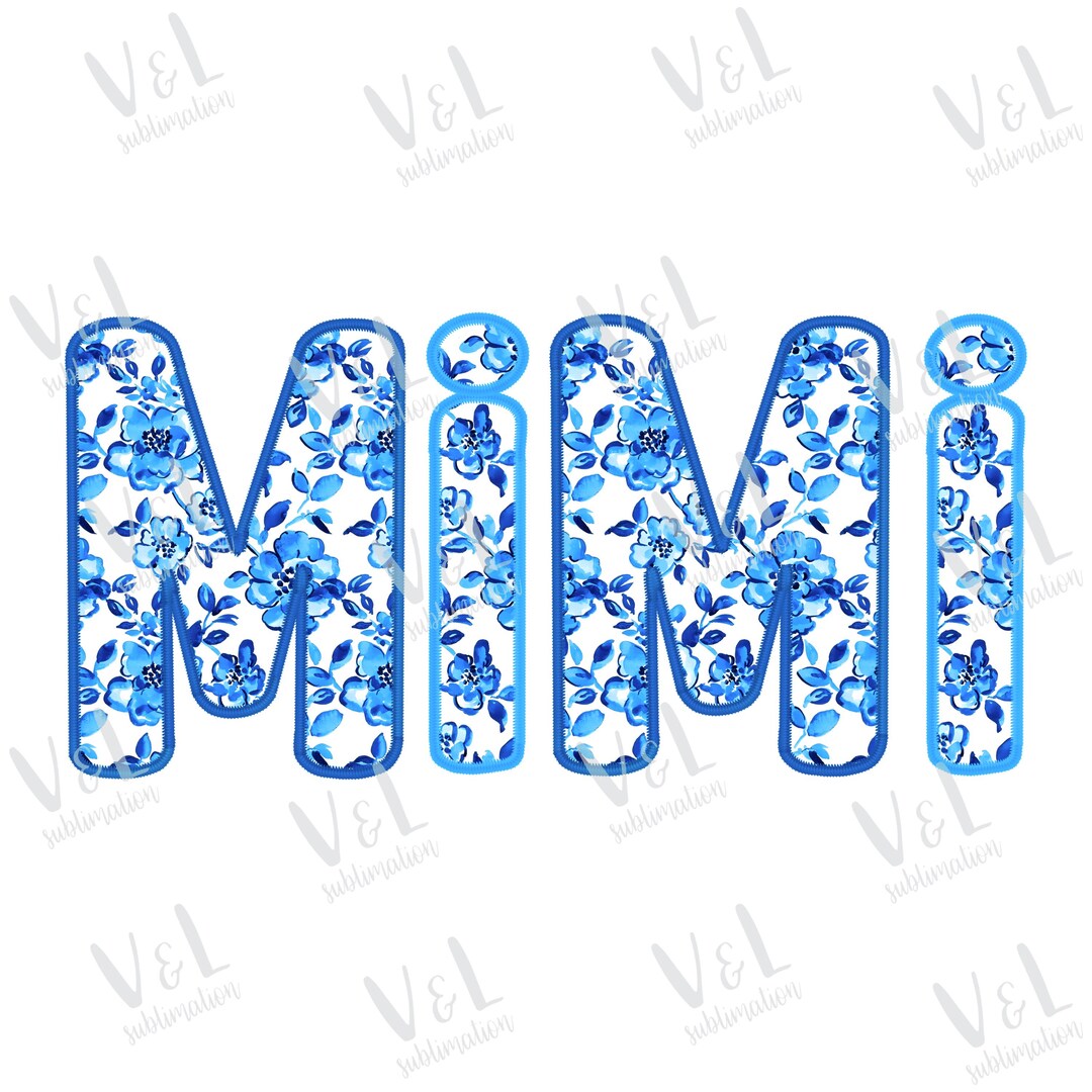 Mimi Png, Mimi Faux Applique Png Mimi Blue Toile Png Mimi Chinoiserie ...