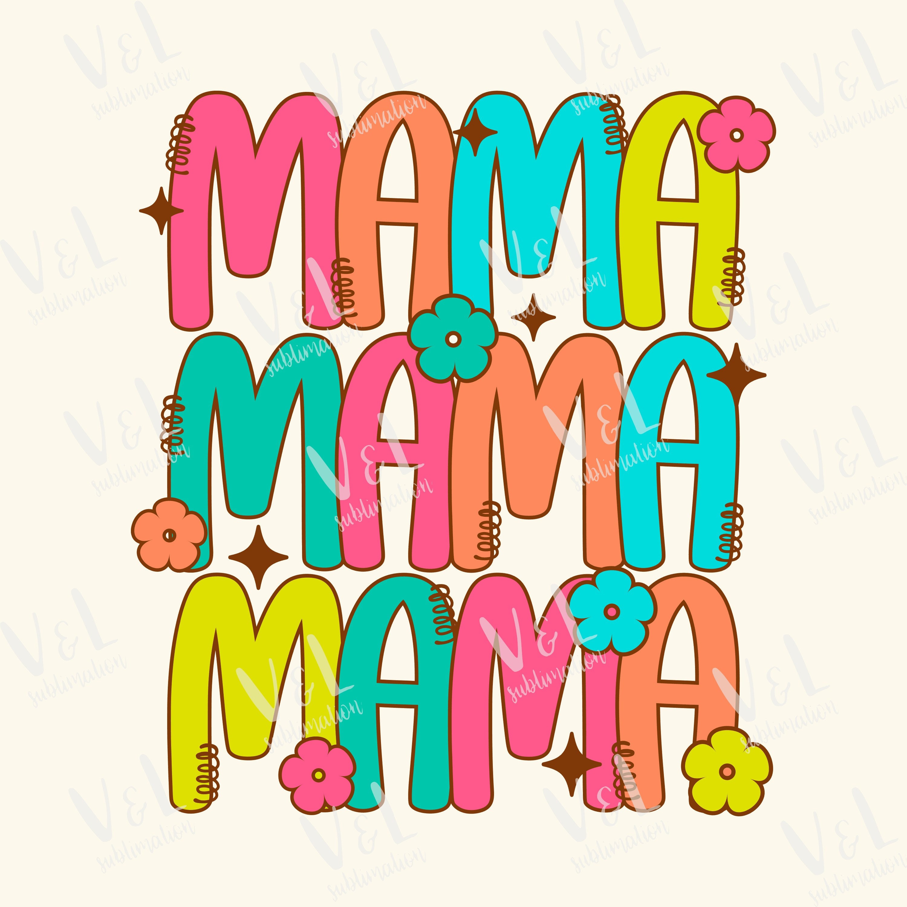 Retro Mama Png Designs, Mom Png Mama Shirt Designs Mama Floral Png Mama ...