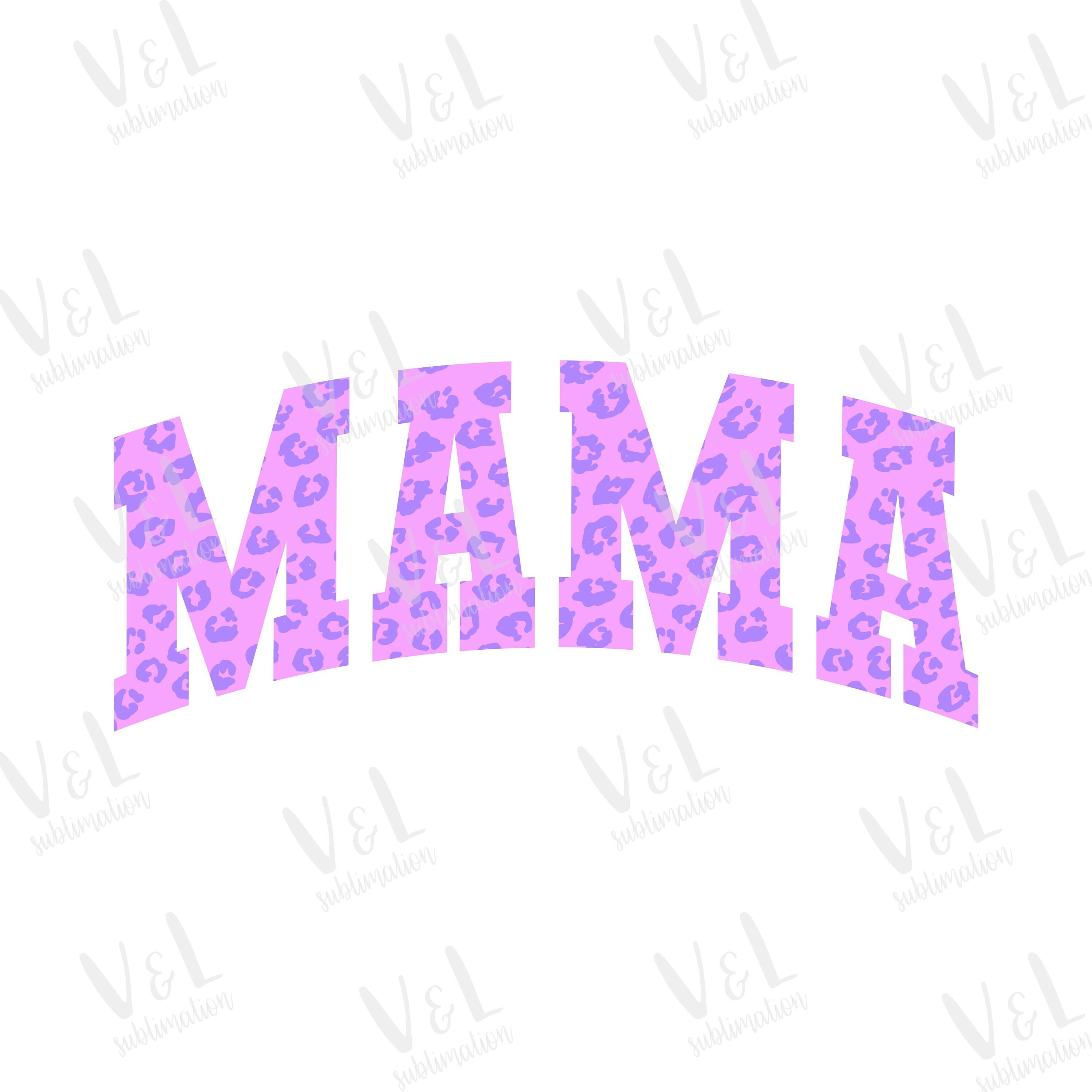 Purple Leopard Print Mama Png Trend Mama Letters Sublimation Downloads ...