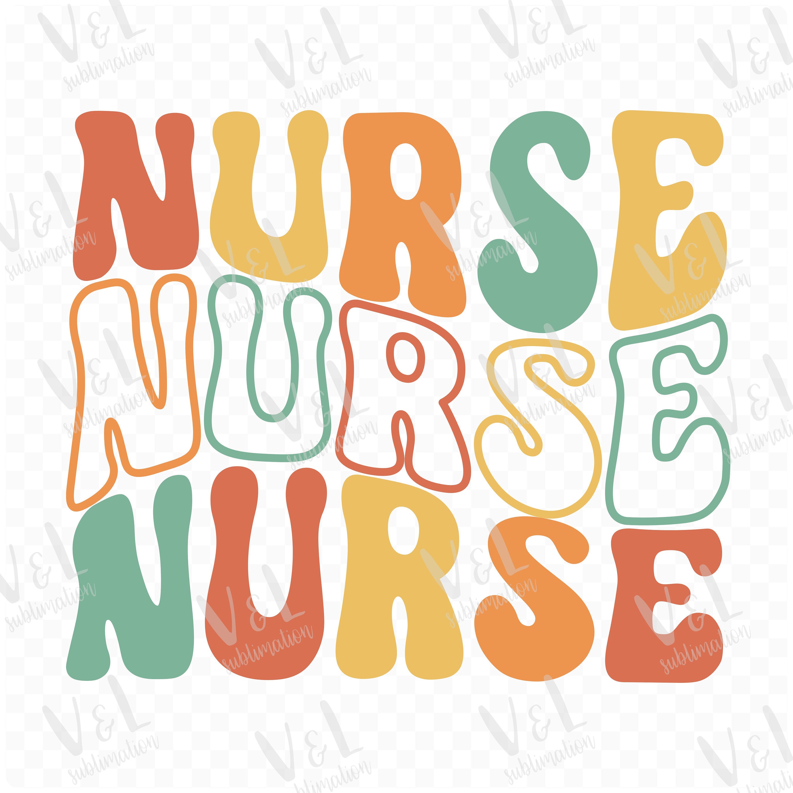 Groovy Nurse Png Retro Nurse Png Nurse Digital Downloads Nurse ...