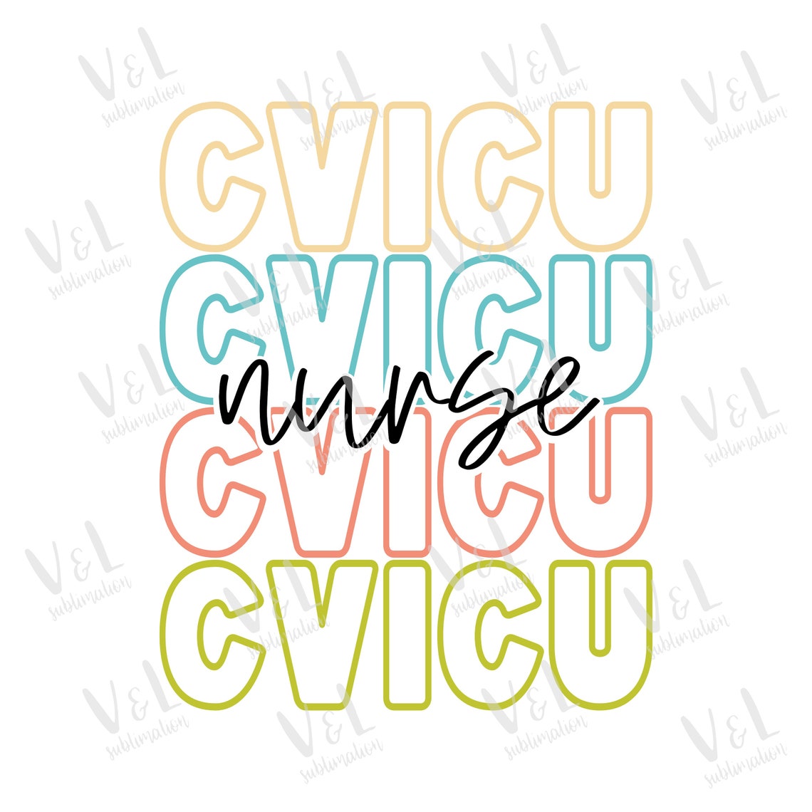 Cvicu Nurse Png Cvicu Png File, T Shirt Design, Nurse Tumbler Design ...