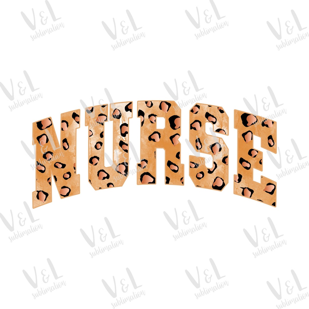 Nurse Png, Leopard Nurse Sublimation Designs Downloads, Floral Nurse ...