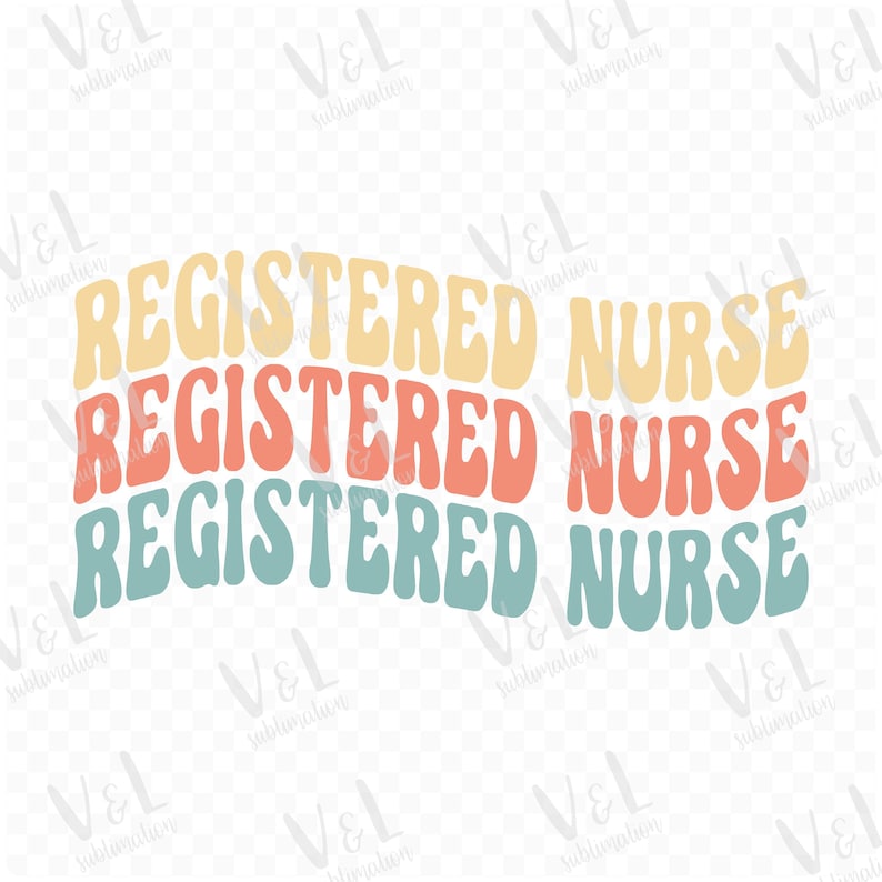 Registered Nurse Png Registered Nurse Word Art Sublimation Design ...