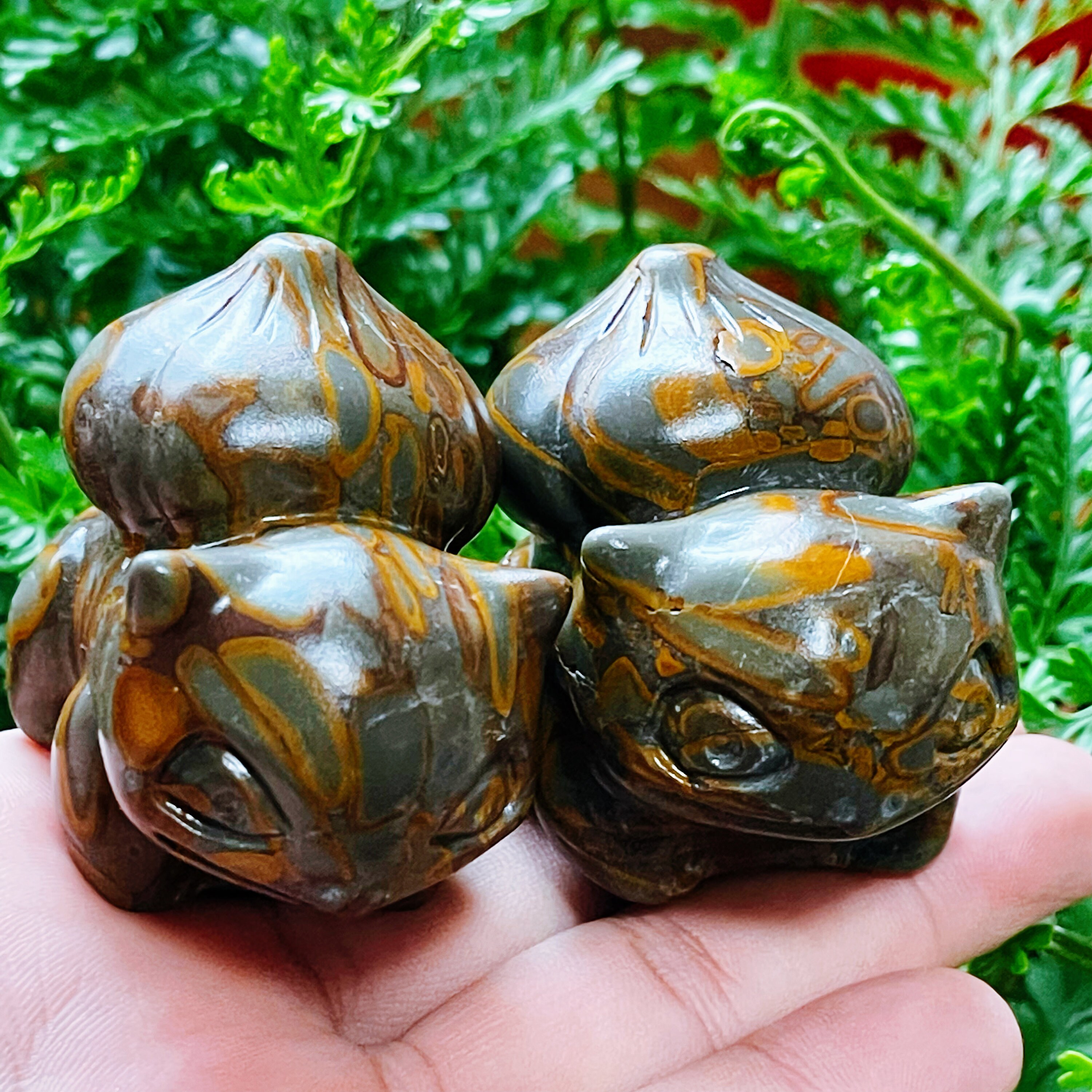 2.36natural Hand Carved Bulbasaur,quartz Crystal Pokemon,crystal Heal ...