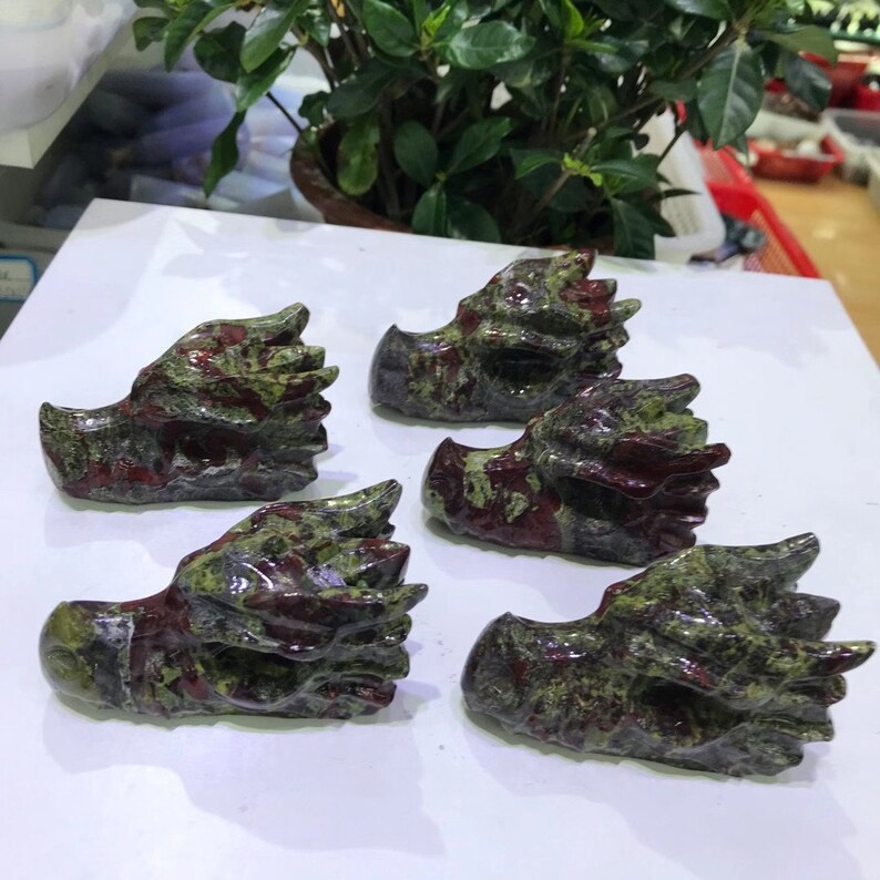 Natural Dragon Blood Stone Flying Dragon Skull ,home Decoration ...