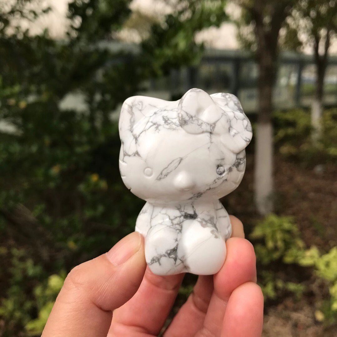 Hand Carving Quartz Crystal KT Cat L Ha Crystal Specimen,rock,home ...