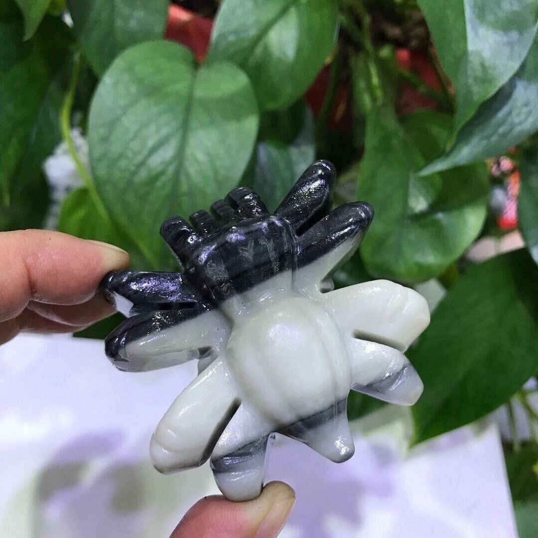 Natural Hand Carved Spider Crystal Spideraventurine crystal - Etsy