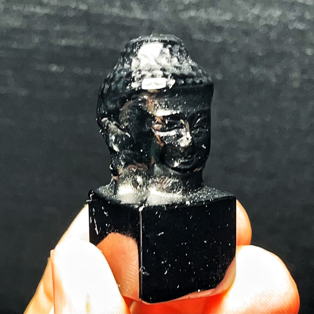 Hand Carving Obsidian Buddha Crystal Mineral Specimen,rock,home ...