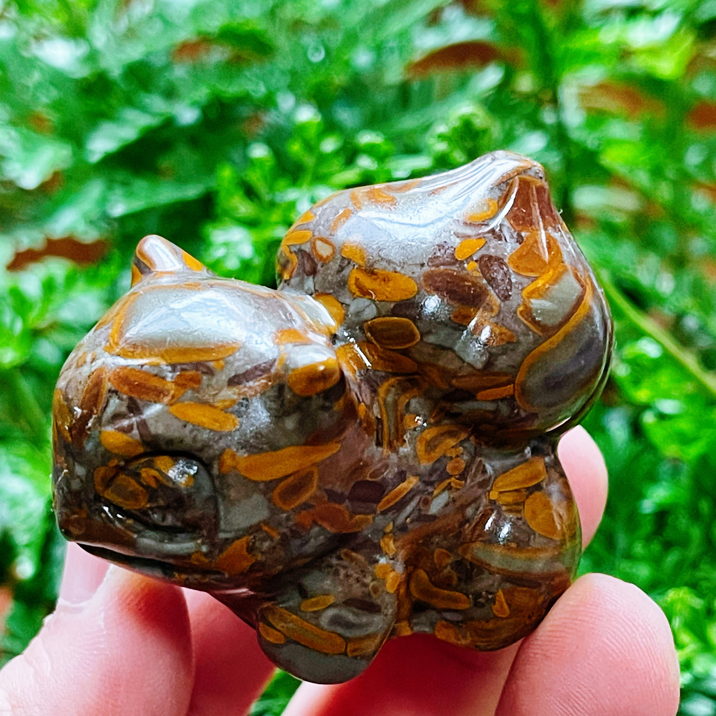 2.36natural Hand Carved Bulbasaurquartz Crystal - Etsy