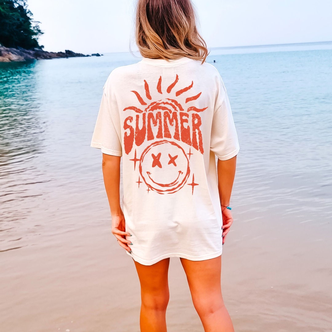 Comfort Colors Summer Tshirt Beachy Shirt Oversized Beachy Tee Cute ...