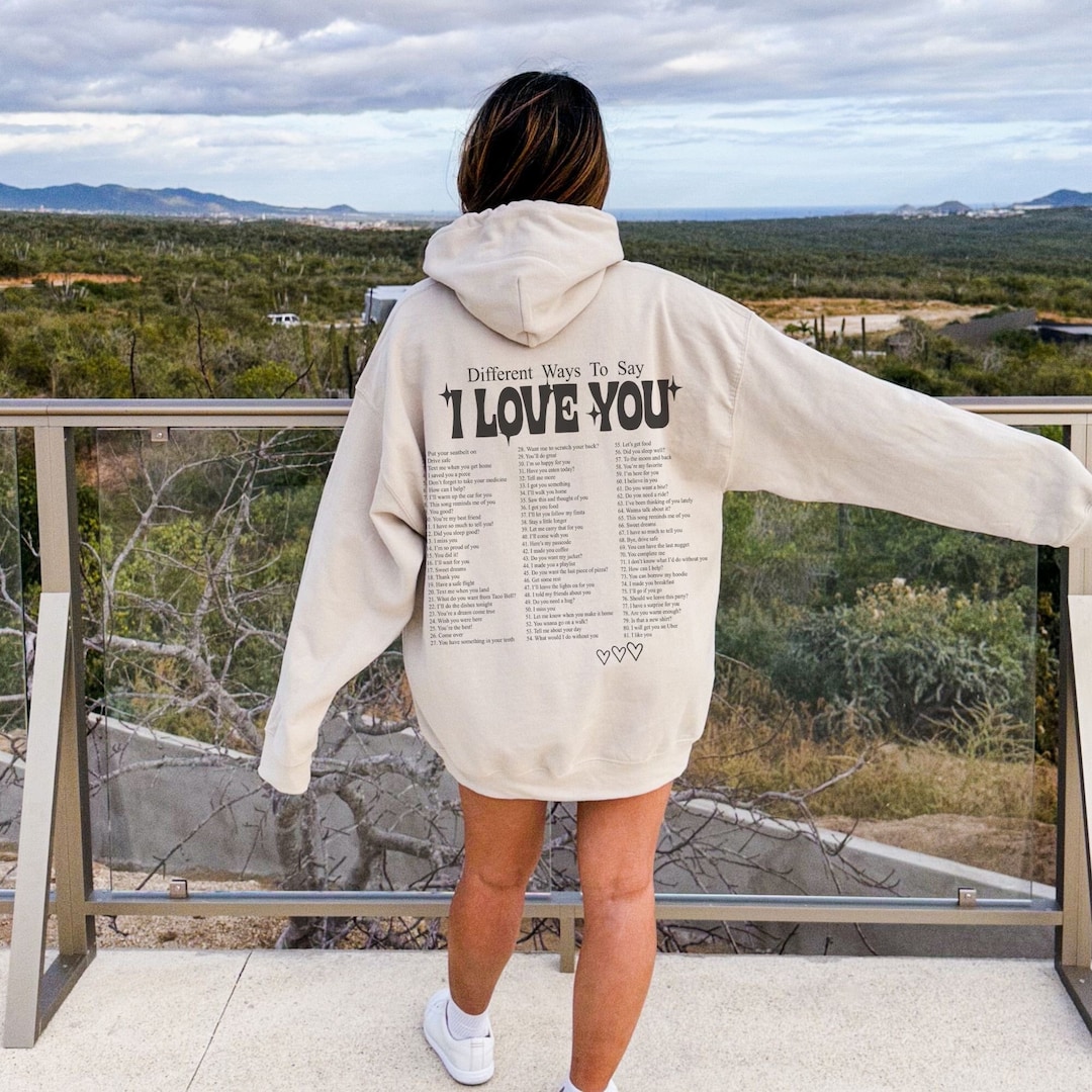 Different Ways to Say I Love You Hoodie Trendy Sweatshirts Preppy ...
