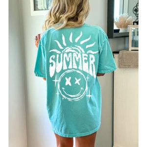 Comfort Colors Summer Tshirt Beachy Shirt Oversized Beachy Tee Cute ...