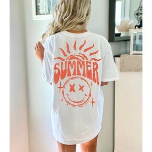 Comfort Colors Summer Tshirt Beachy Shirt Oversized Beachy Tee Cute ...