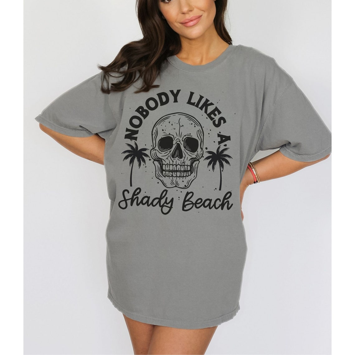 Shady Beach Shirt Comfort Colors Skeleton Shirt Funny Skeleton Shirt ...