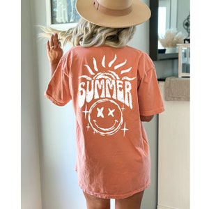 Comfort Colors Summer Tshirt Beachy Shirt Oversized Beachy Tee Cute ...