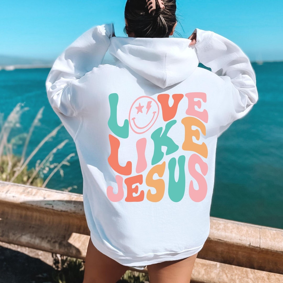 Love Like Jesus Sweatshirt Preppy Christian Sweatshirt Cute Jesus ...