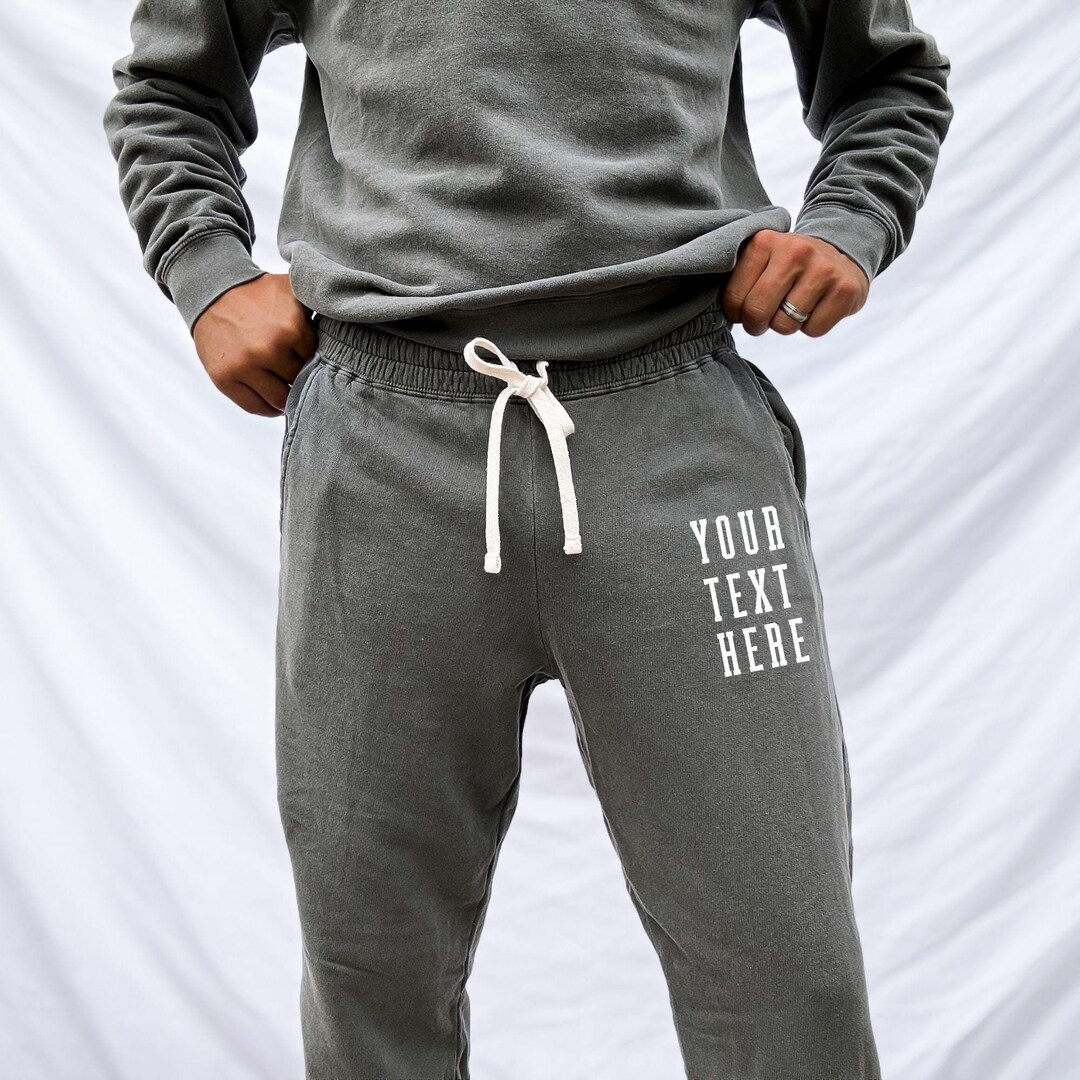 Custom Sweatpants for Men and Women Unisex Comfort Colors® Fleece ...
